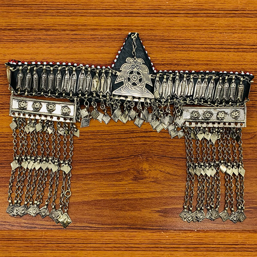 Handmade Massive Headpiece Turkmen Head Wear – Vintarust