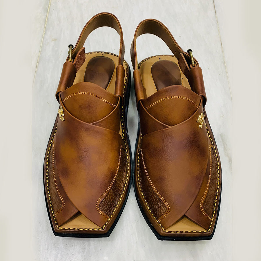 Traditional Handmade Men Tan Casual Sandal – Vintarust
