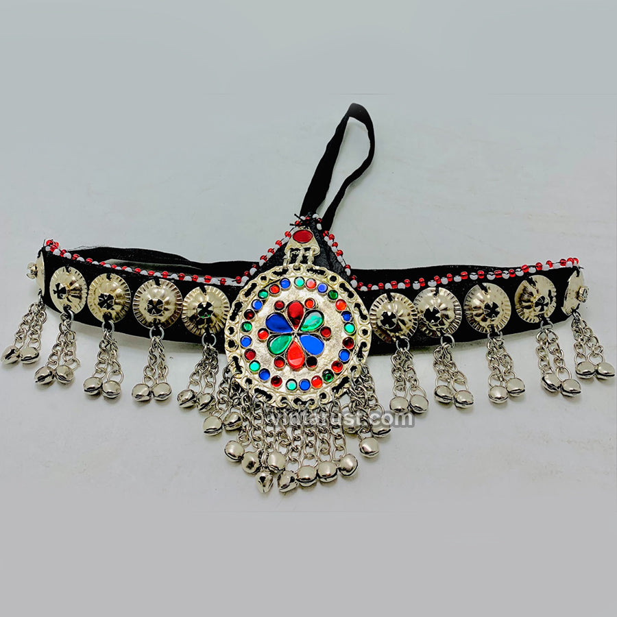 Traditional Matha Patti With Multicolor Glass Stone – Vintarust