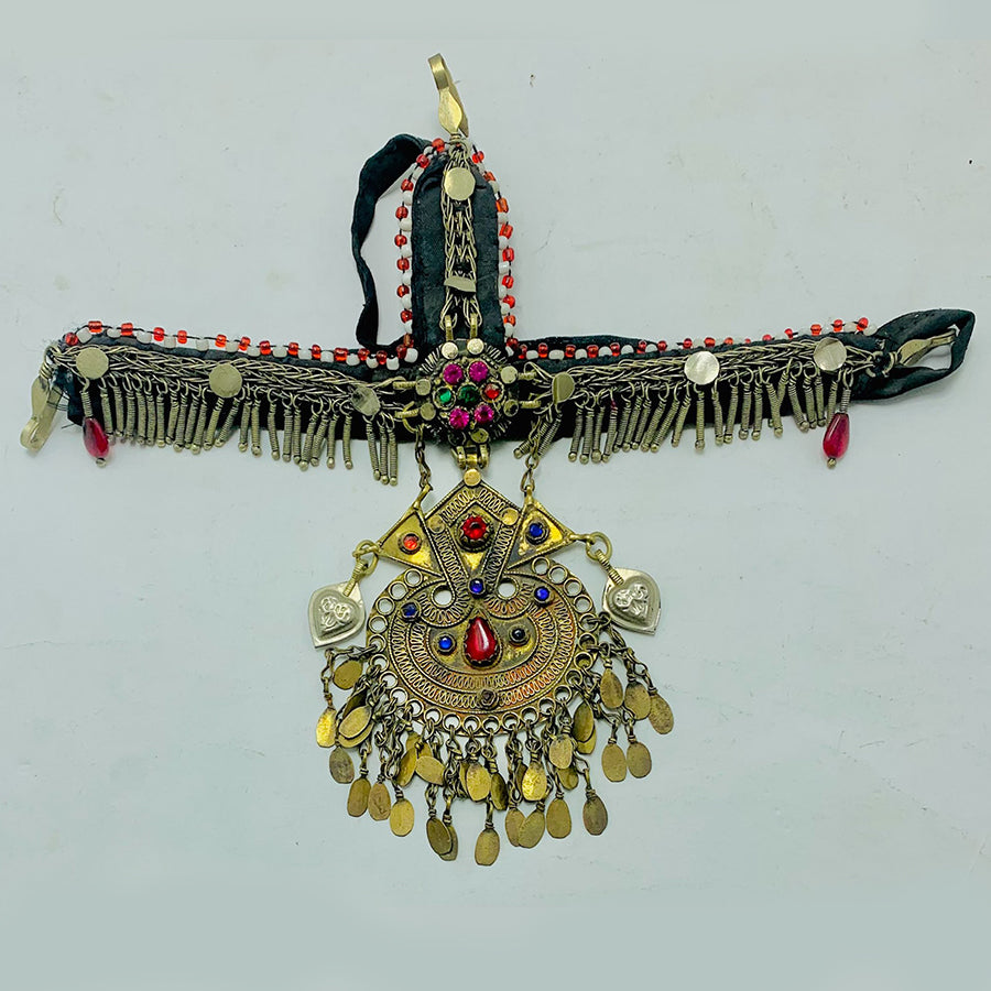 Turkmen Style Tribal Matha Patti Handcrafted Headpiece – Vintarust